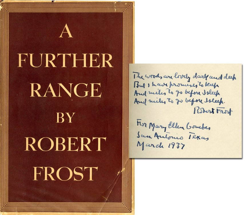 Pulitzer Prize winning poet, Robert Frost celebrated his 63rd birthday ...